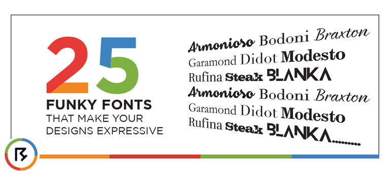 25 Funky Fonts that make your Designs Expressive - Brands Design